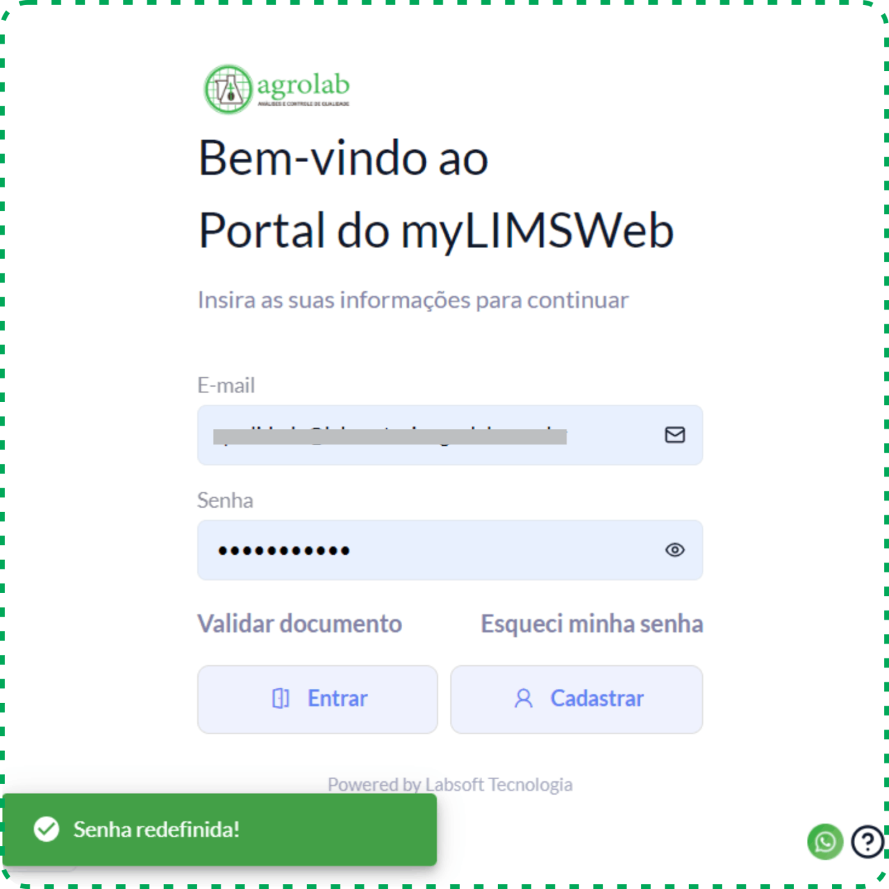 Acessando o Novo Portal de Resultados – Laboratório Agrolab